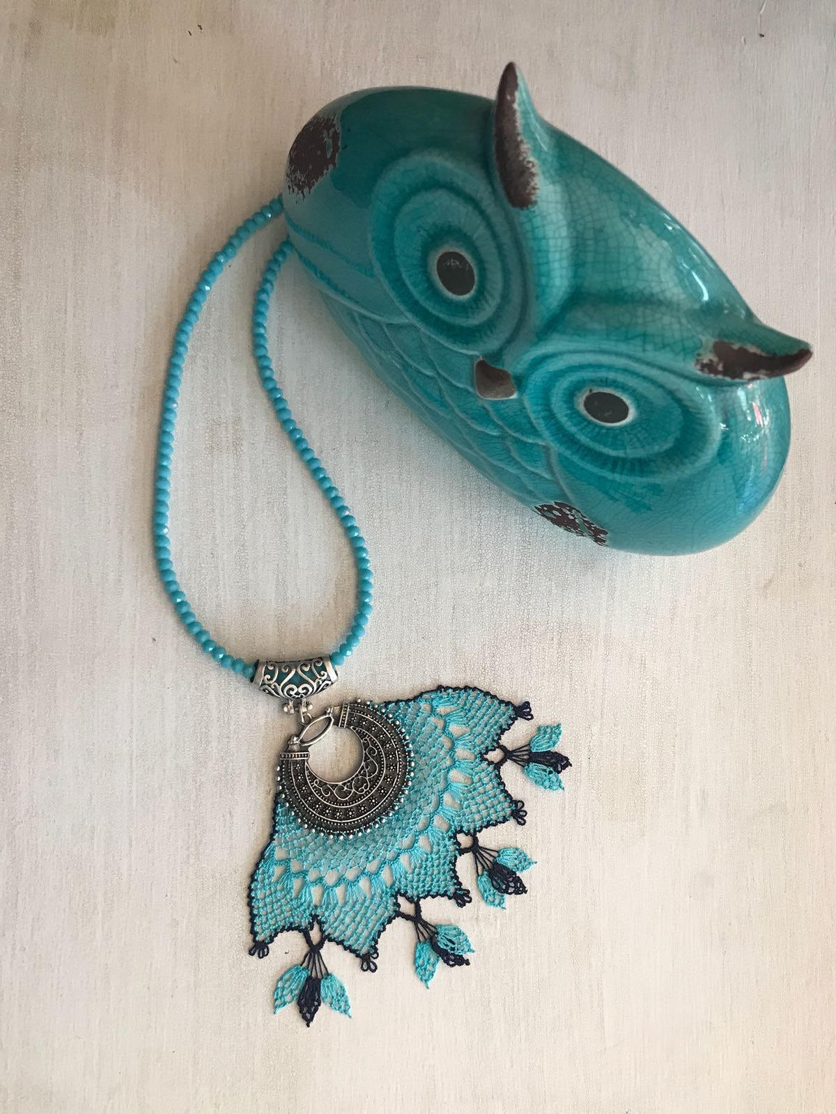 Turquoise Beaded Necklace,turkish Women Necklace,ethnic Necklace ...