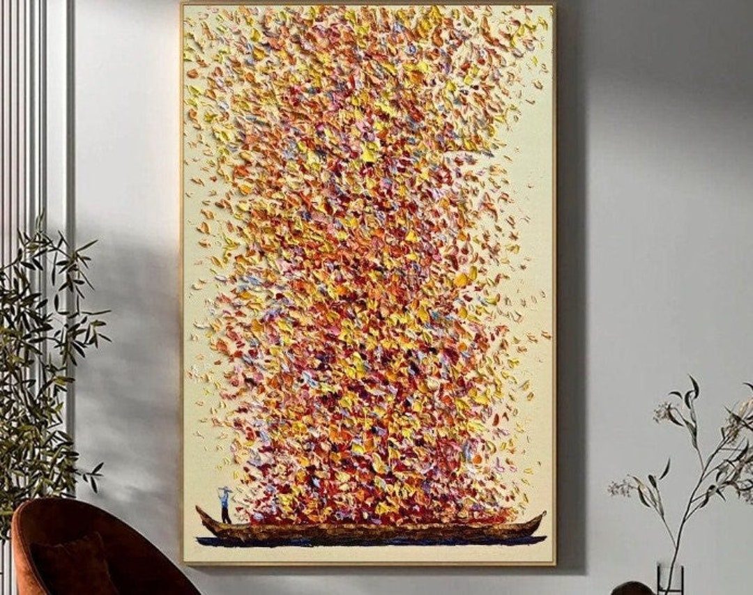 Texture Abstract Gondola Painting Colorful Art Creative Painting ...
