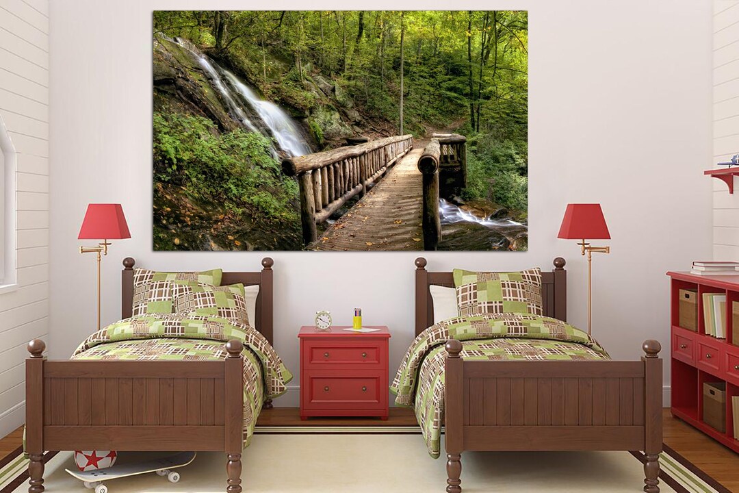 Abstract Forest Print on Canvas Forest Photo Poster Nature - Etsy