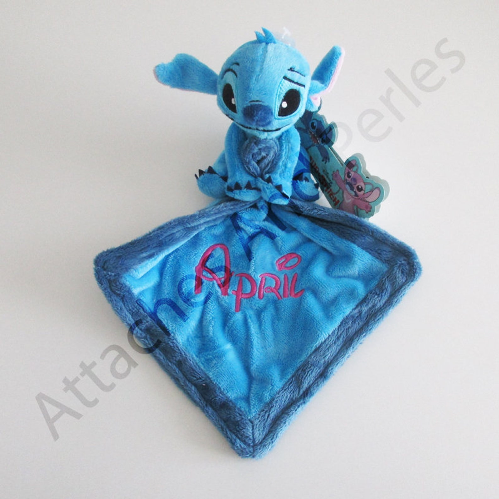 Doudou brodé bébé stitch de lilo et stitch personnalisable - Etsy France
