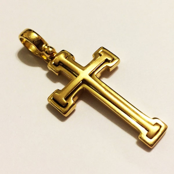 Solid Gold Cross - Etsy