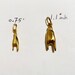 18k Yellow Gold Lucky Winner Sign Pendant(0.75" and 1.1"inch Length ...