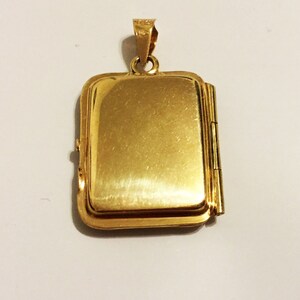 10k Solid Yellow Gold1inchfloral Italian Locket - Etsy