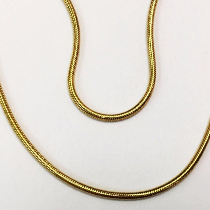 Mens Gold Snake Chain - Etsy