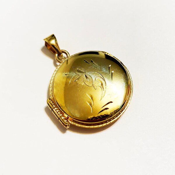 Real Gold Locket - Etsy UK