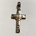 18k Solid Two Tone Gold1.5inchunique Design Cross, Large Thick Solid ...