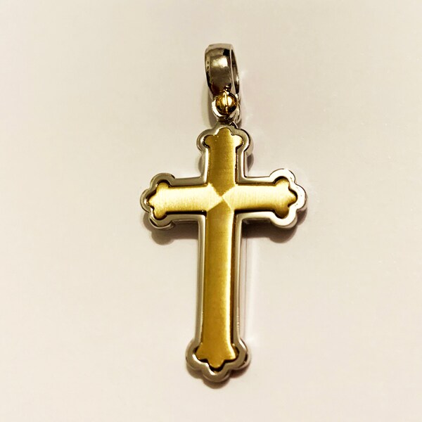 Gold Cross Necklace - Etsy