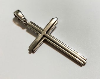 Solid Sterling Silver2inchcrucifix Cross - Etsy