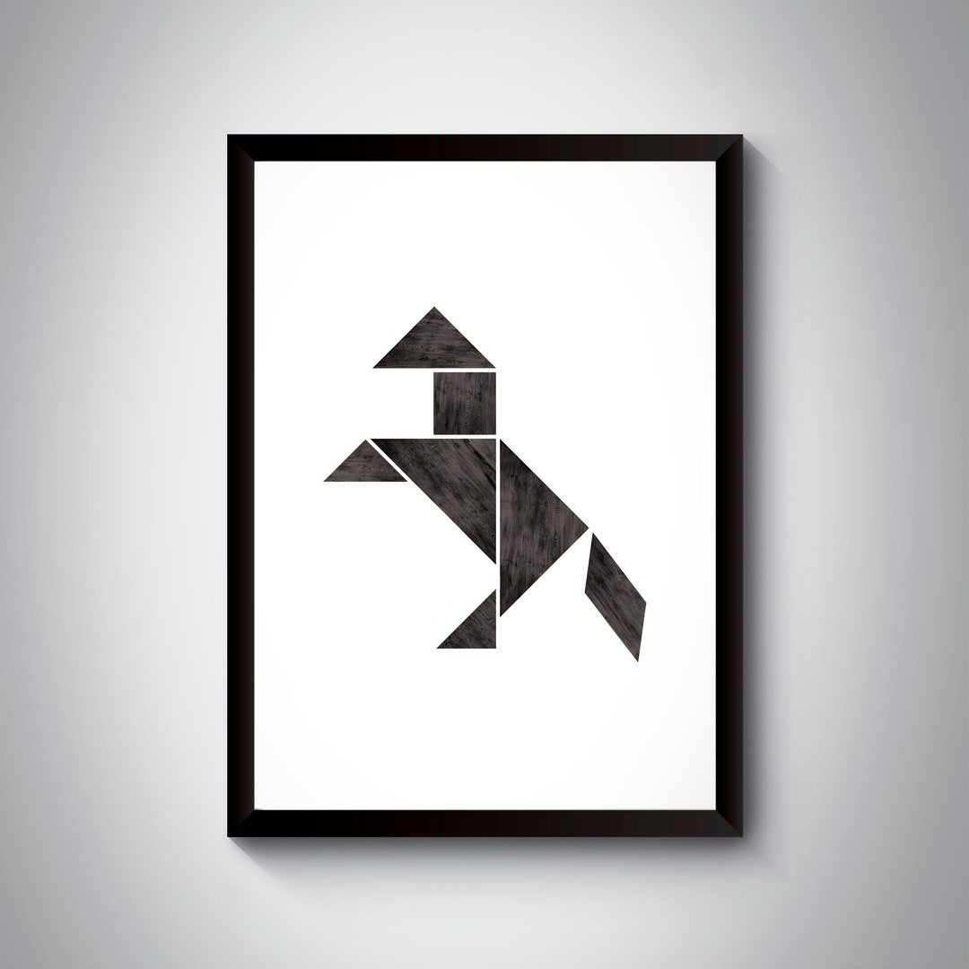 Horse Tangram Poster, Animal Posters, Digital Poster, Digital Posters ...