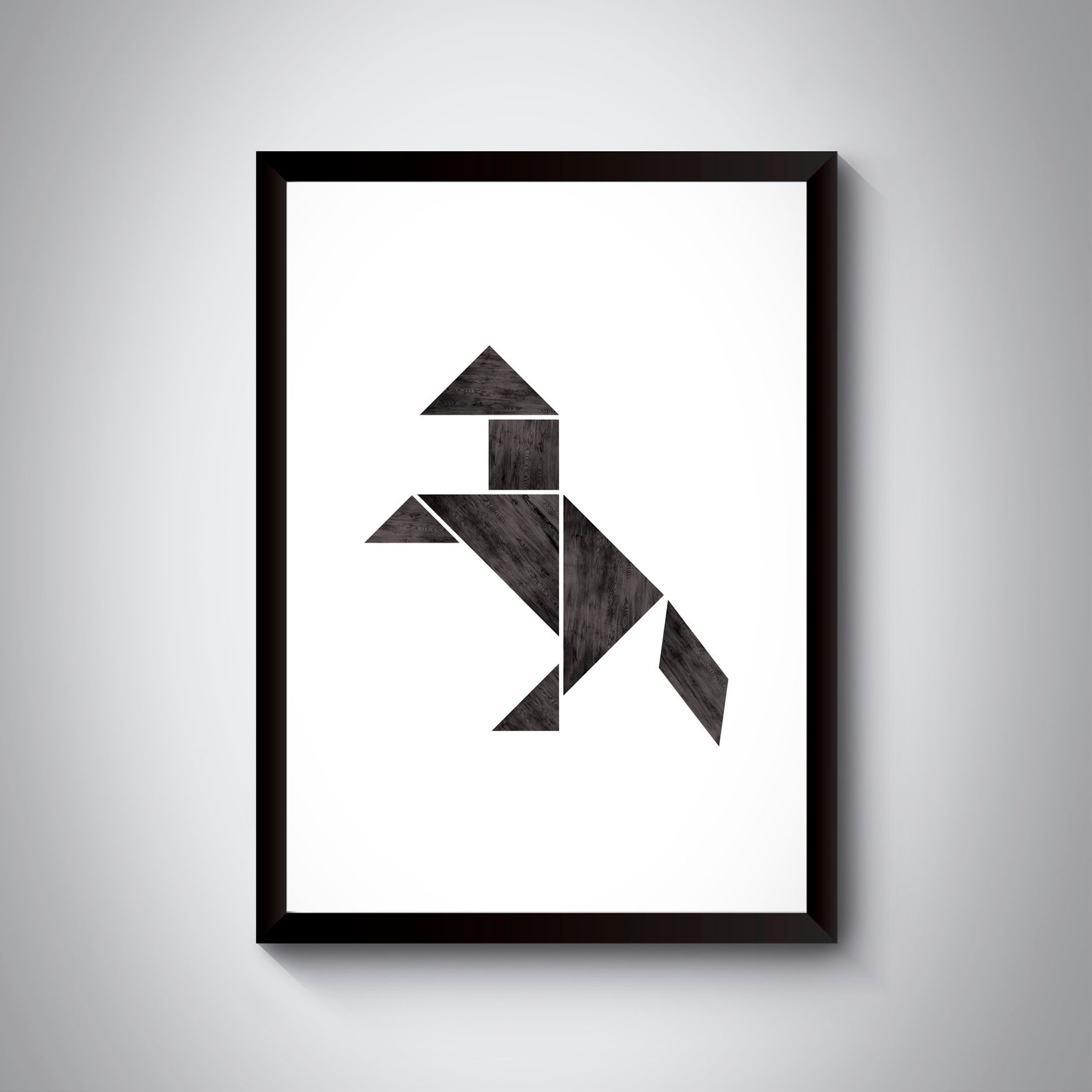 Horse Tangram Poster, Animal Posters, Digital Poster, Digital Posters ...