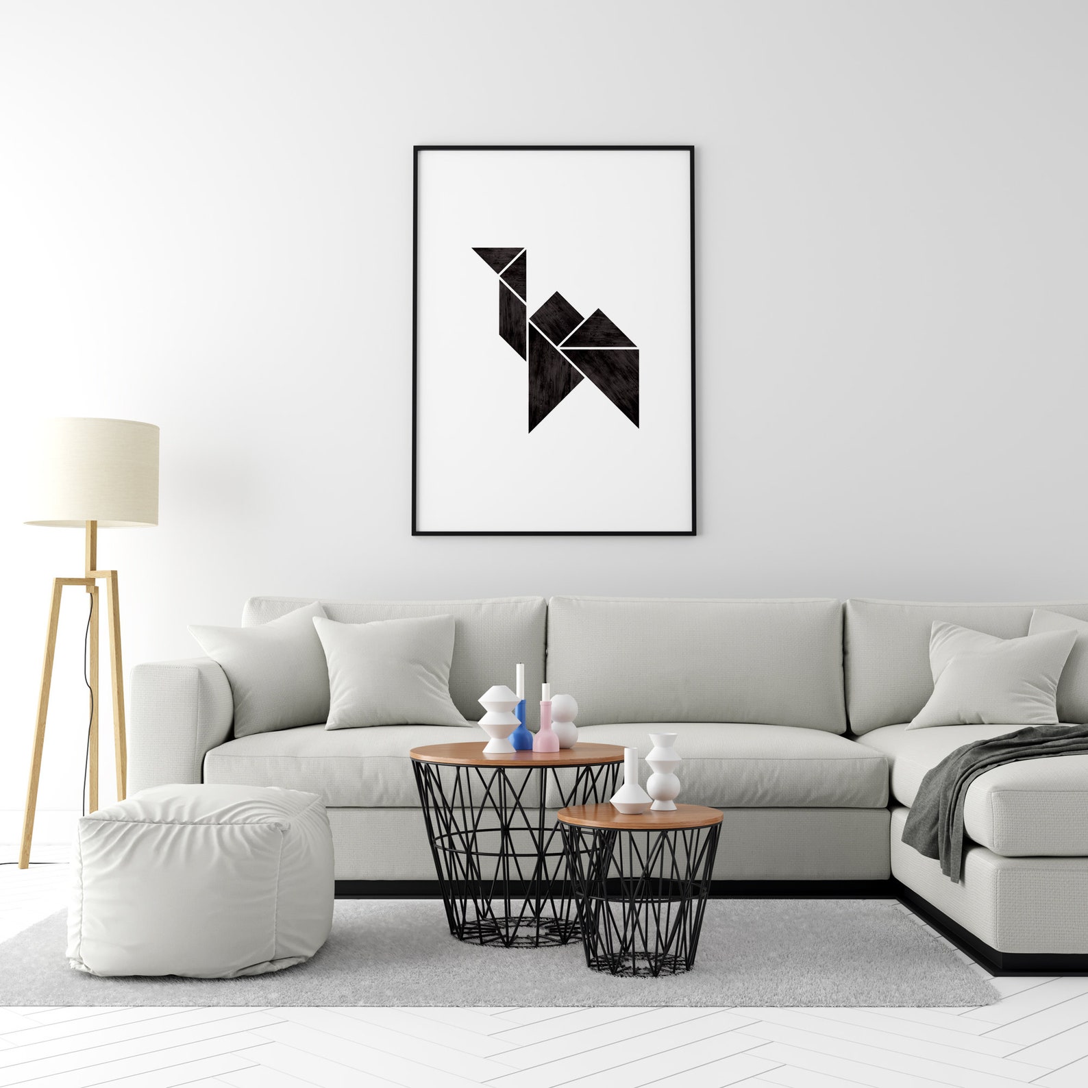 Camel Tangram Poster, Animal Posters, Digital Poster, Digital Posters ...