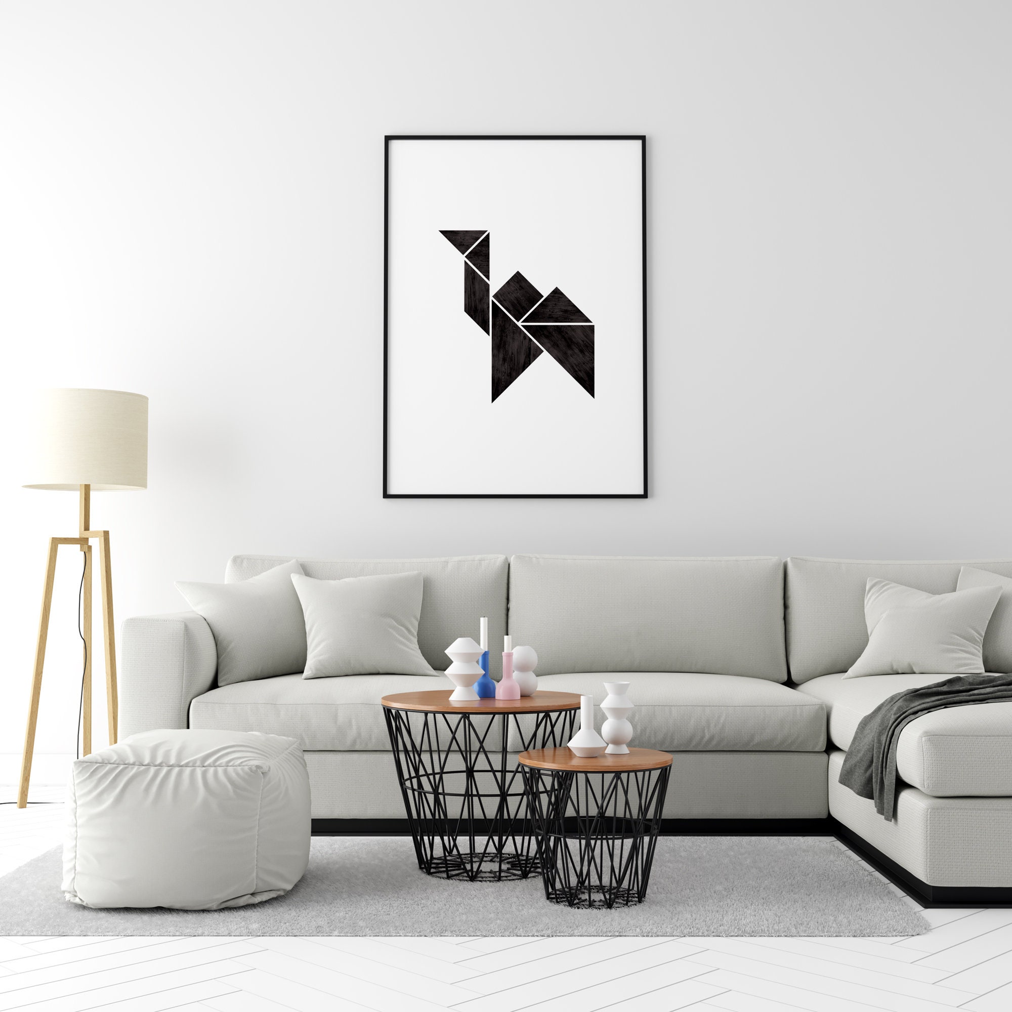 Camel Tangram Poster, Animal Posters, Digital Poster, Digital Posters ...