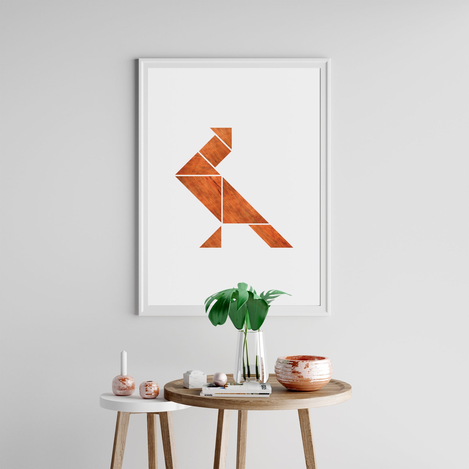 Pigeon Tangram Poster, Animal Posters, Digital Poster, Digital Posters ...