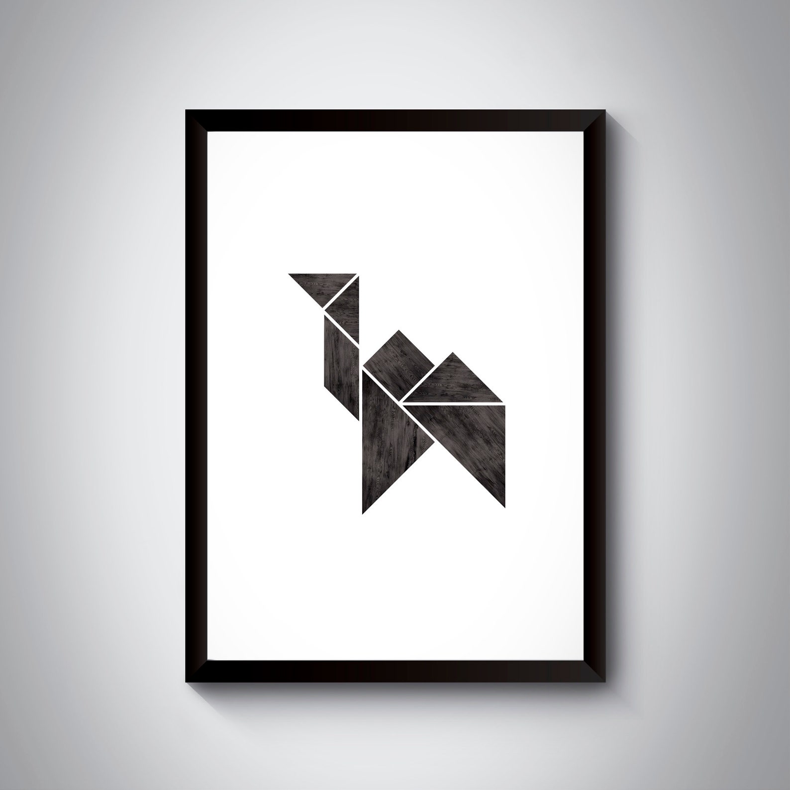 Camel Tangram Poster, Animal Posters, Digital Poster, Digital Posters ...