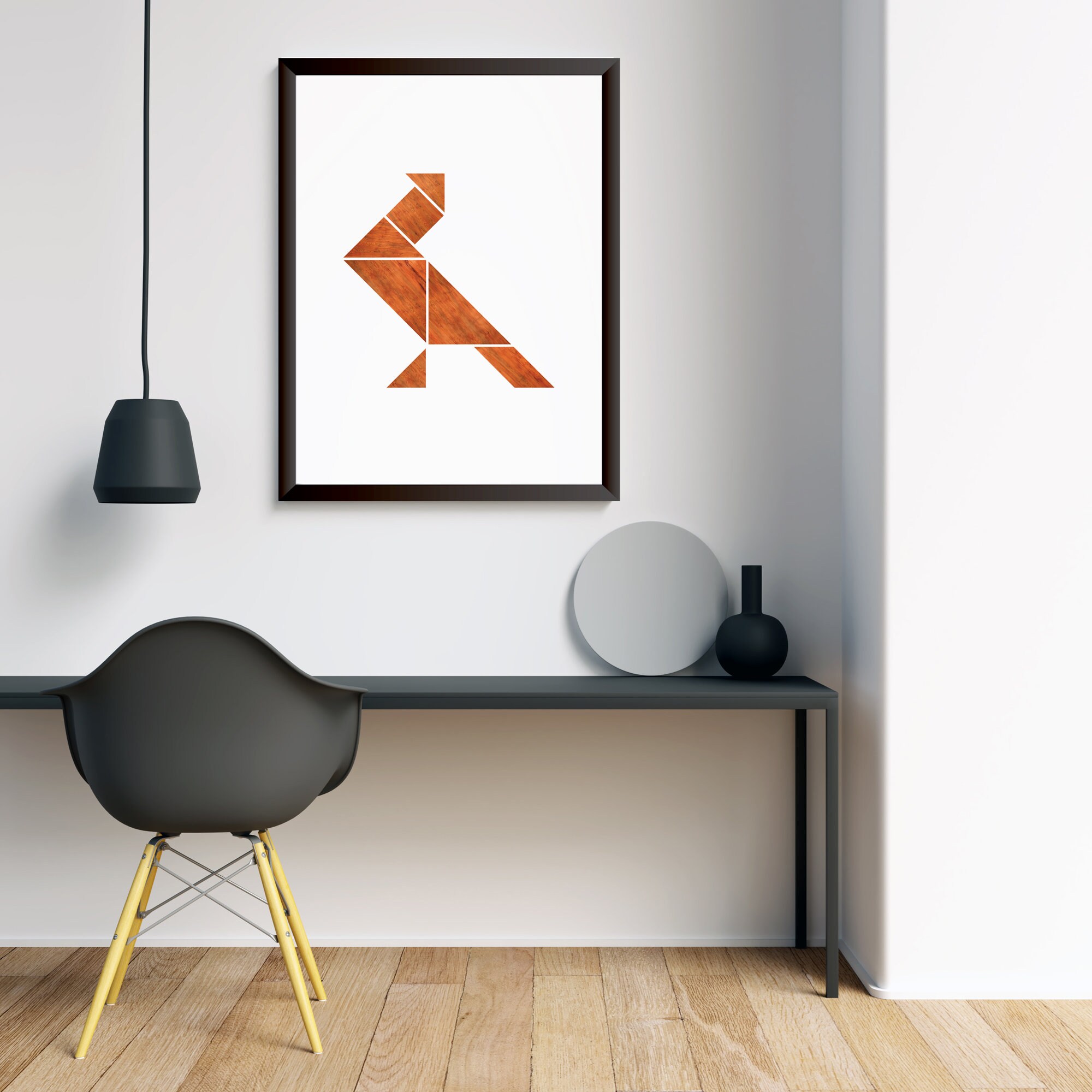 Pigeon Tangram Poster, Animal Posters, Digital Poster, Digital Posters ...