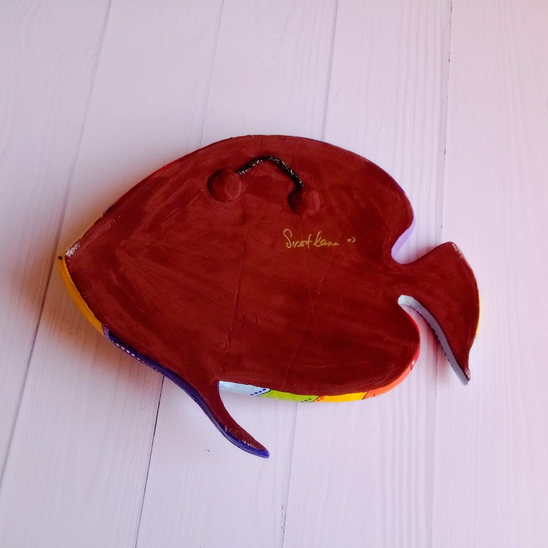 Fish Wall Hanging in Talavera Pottery Style. Tropical Fish | Etsy