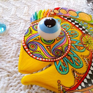 Handmade Aquarium Fish Art. Polymer Clay Fish Wall Art in Talavera ...