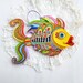 Handmade 4 Fish Artwork. Air Dry Clay Fish Wall Sculpture in - Etsy