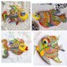 Handmade 4 Fish Artwork. Air Dry Clay Fish Wall Sculpture in - Etsy