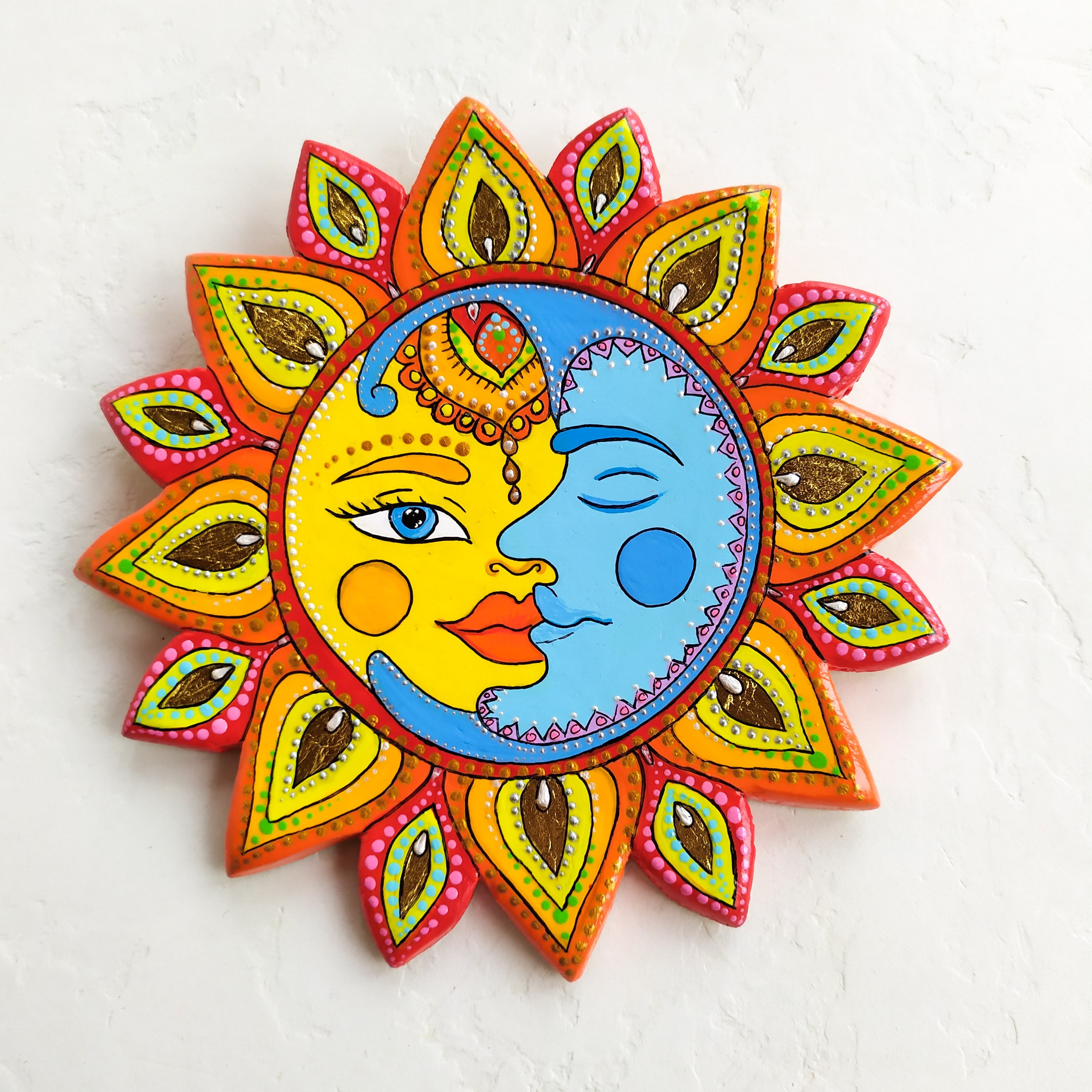 Sun And Moon Mexican Art
