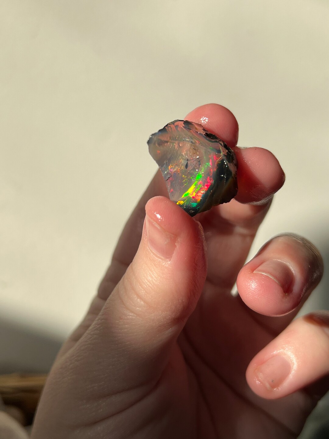 Welo Opal Raw Ethiopian Opal Crystal Flashy Welo Opal Welo Opal 5 Grams Smooth Rough Welo Opal ...