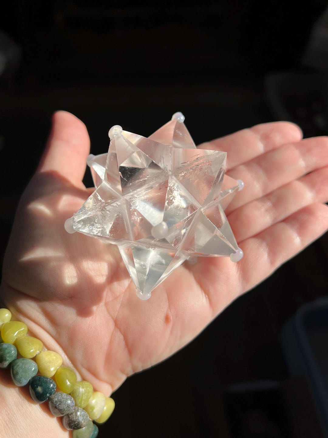 12 Sided Quartz Merkaba / Quartz Crystal Merkaba / Quartz Merkaba With ...