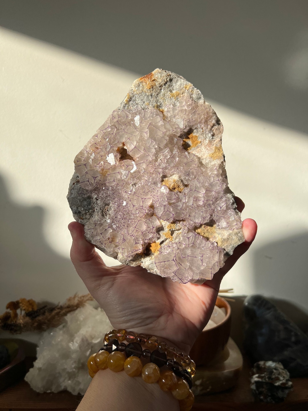 Fluorite Crystal Specimen - Phantom Fluorite - Purple Fluorite Cube ...