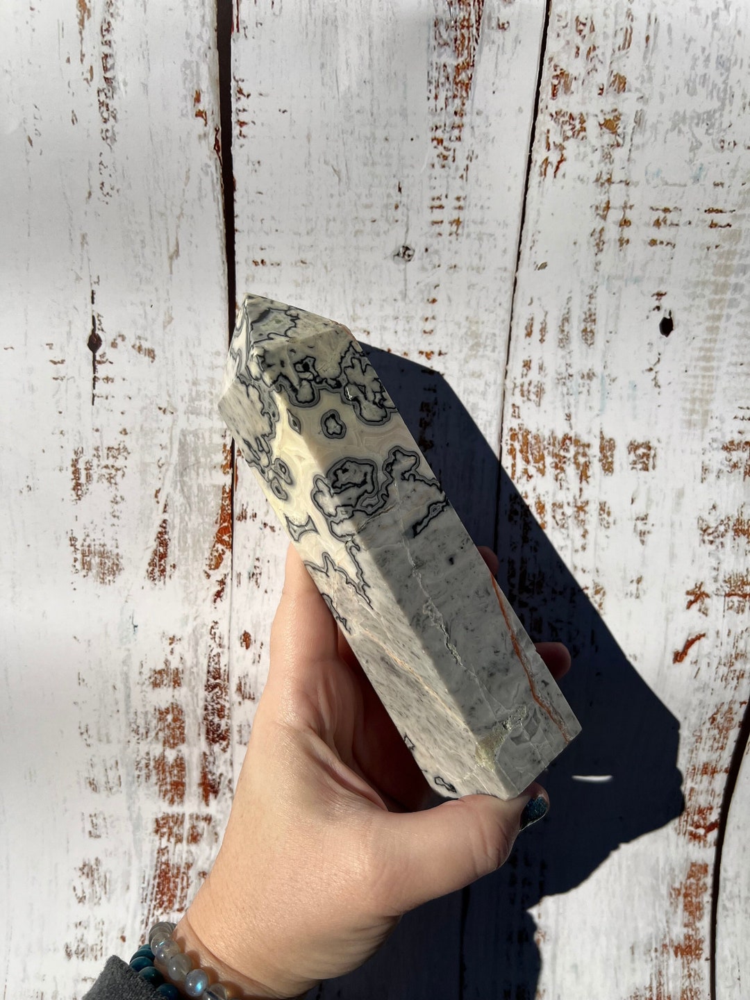 Picasso Jasper Crystal Tower: Meditation Obelisk - Etsy