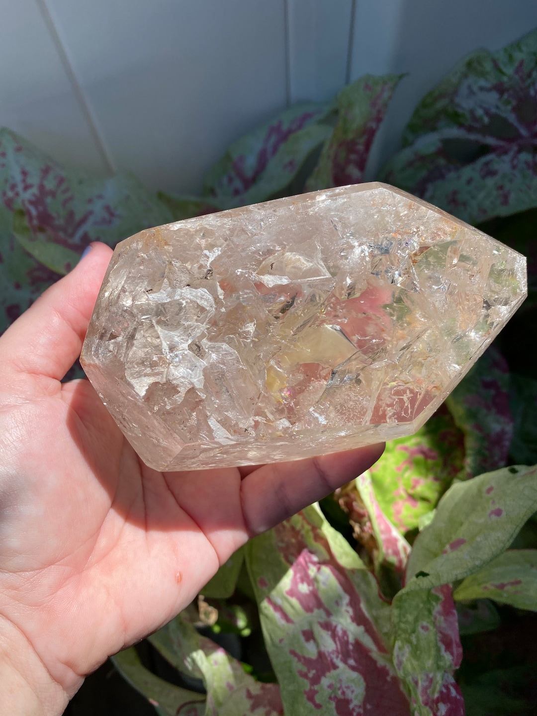 Enhydro Quartz Crystal -huge Far Traveling Bubbles - Golden Enhydro ...