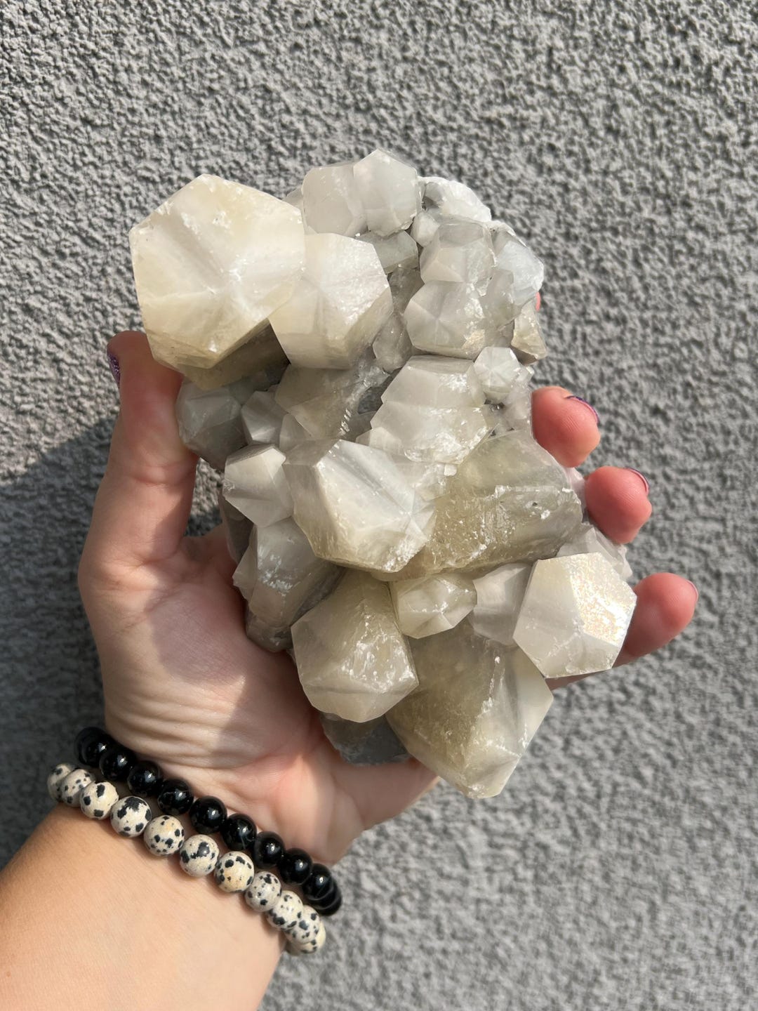 Benz Calcite Crystal Specimen: Rare Phantom Calcite 5.5” Wide ...