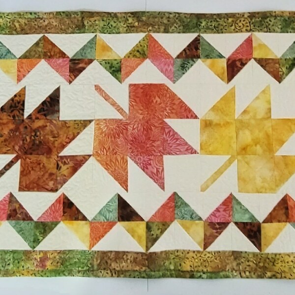 Maple Leaf Table Runner Pattern - Etsy