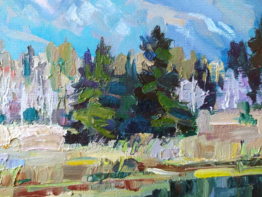 Canada painting original on canvas Painting on canvas Original | Etsy