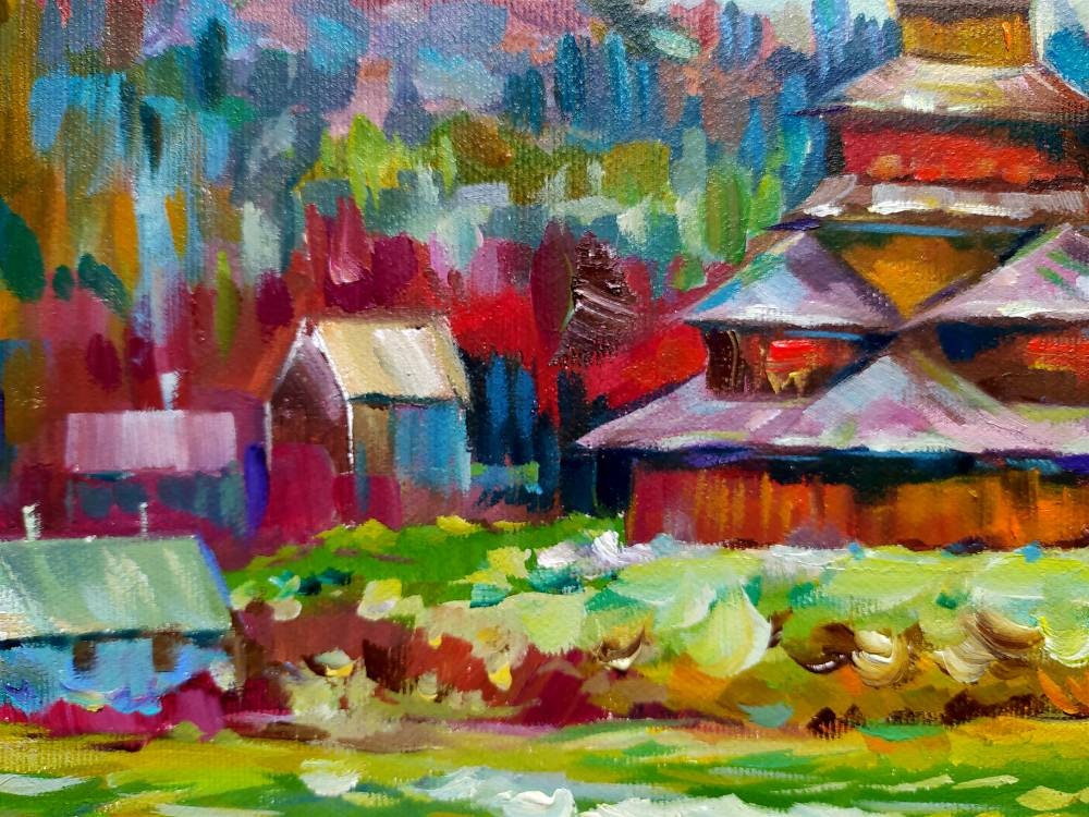 Ukrainian Landscape Oil. Original Ukrainian Oil Painting. - Etsy