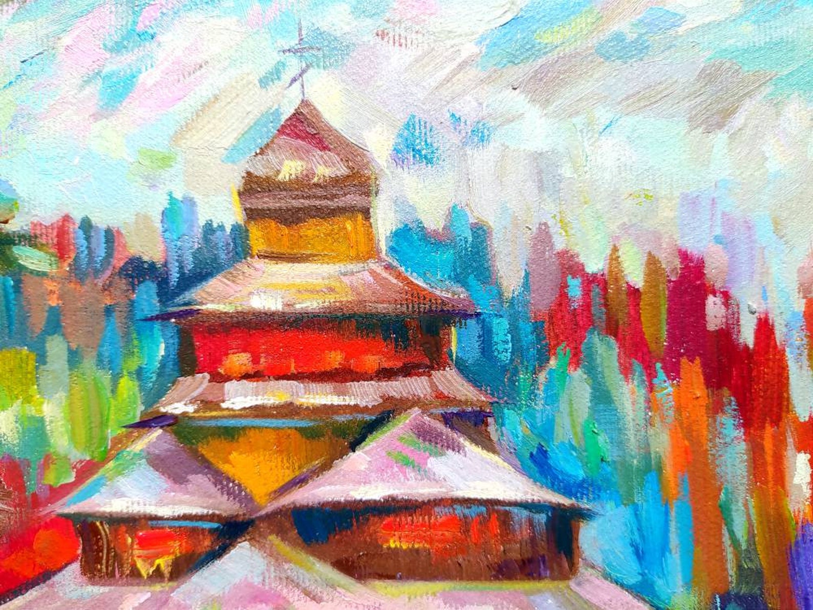 Ukrainian Landscape Oil. Original Ukrainian Oil Painting. - Etsy