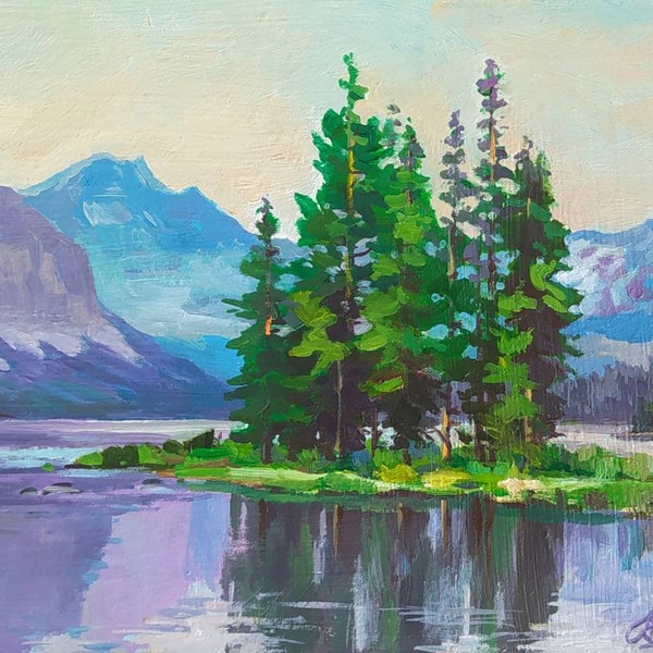 Lake Oil Painting - Etsy