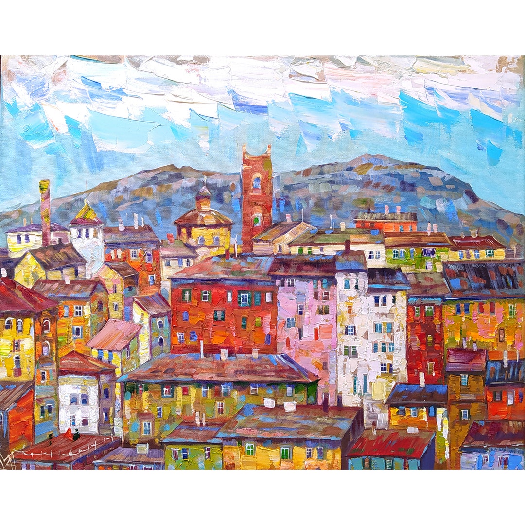 Italy Painting Original Oil Painting Original Italian Oil Painting on ...