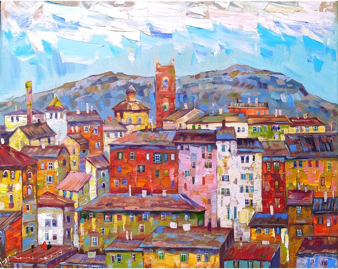 Italy Painting Original Oil Painting Original Italian Oil Painting on ...