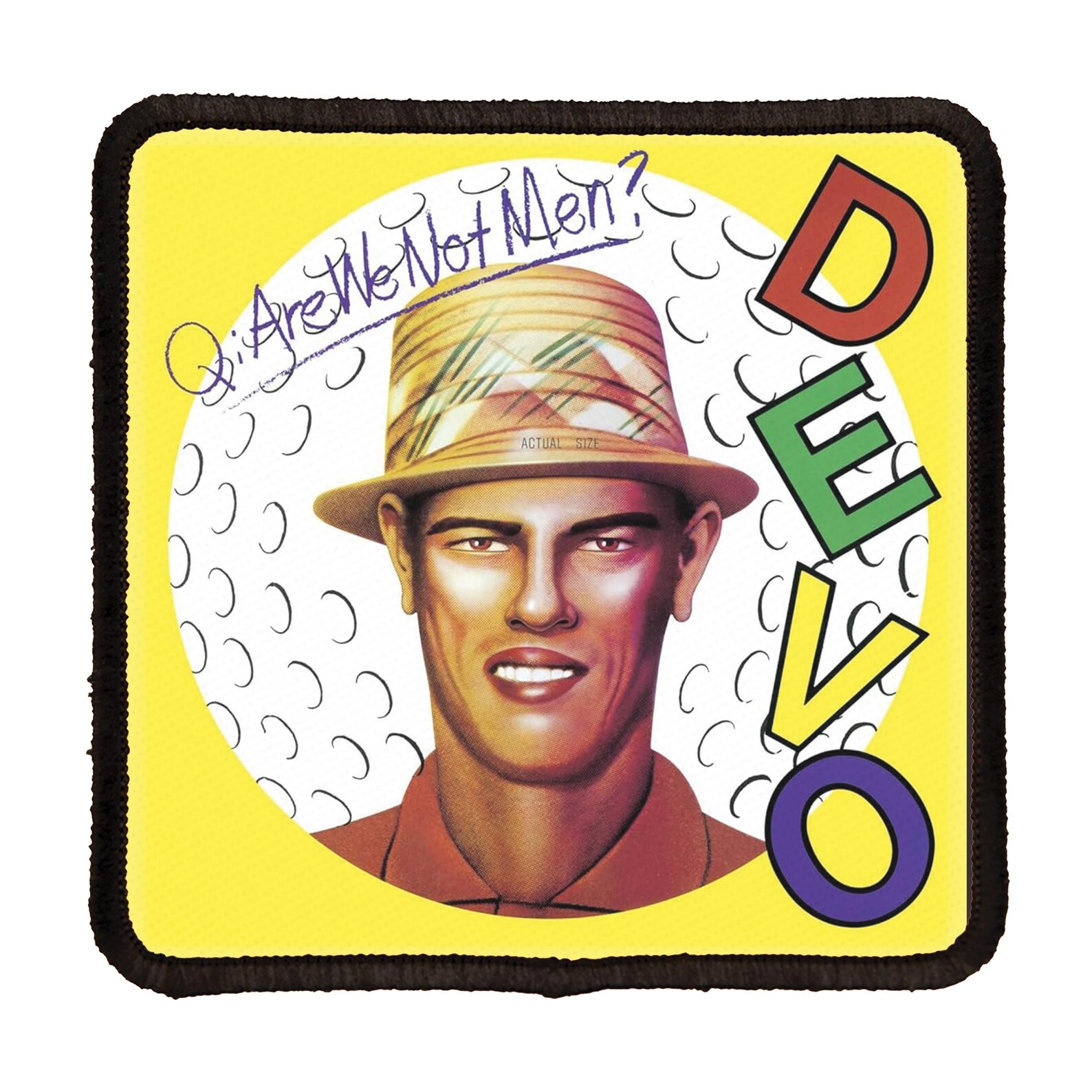 Devo Tribute Patch: "q Are We Not Men?" Full Color 3-inch - Etsy