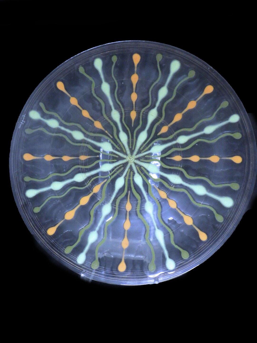 Higgins Art Glass 16" Platter Charger Dearborn Studio Classic Line - Etsy