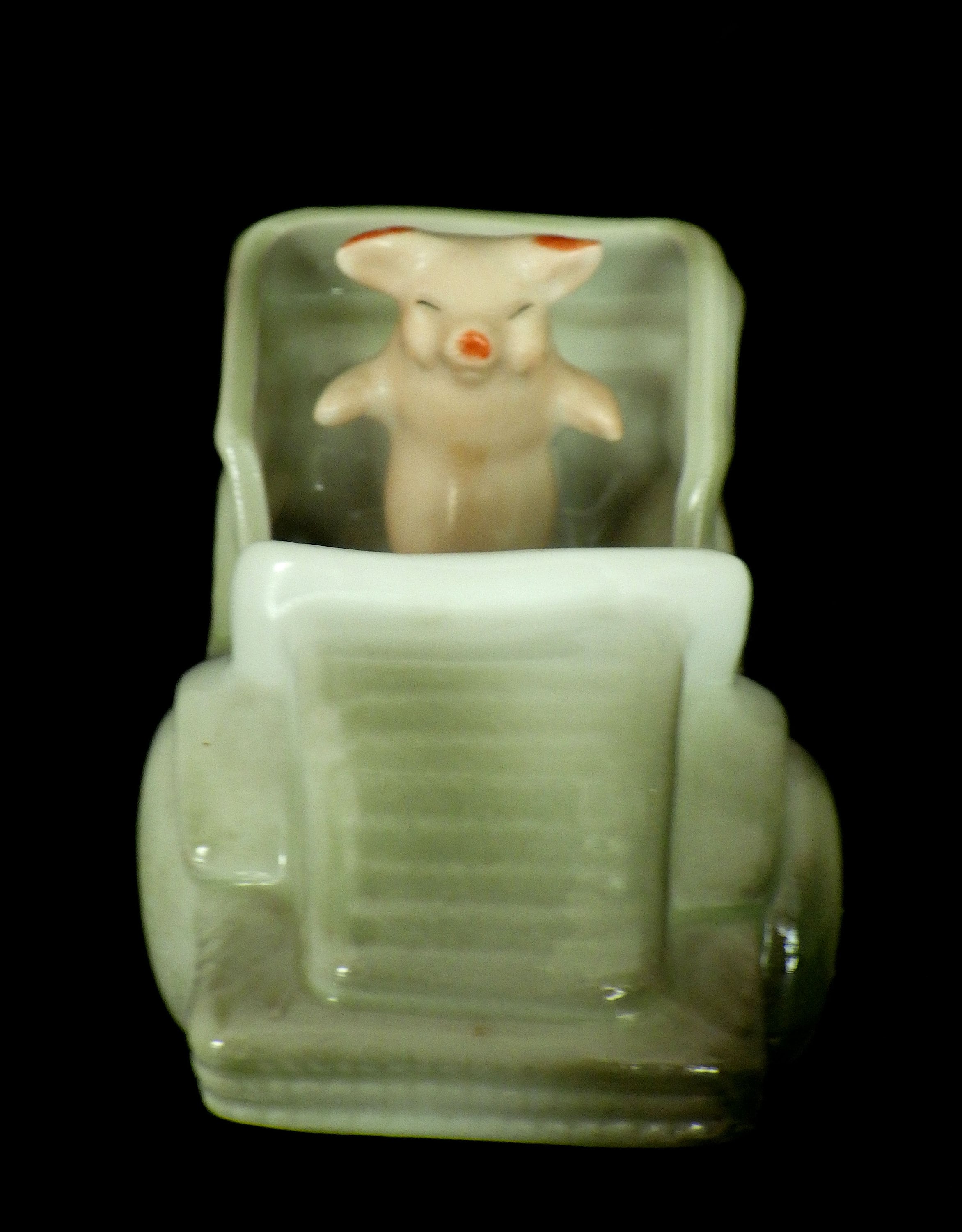 German Fairing Pink Pig in Road Car Carriage Buggy Figurine - Etsy