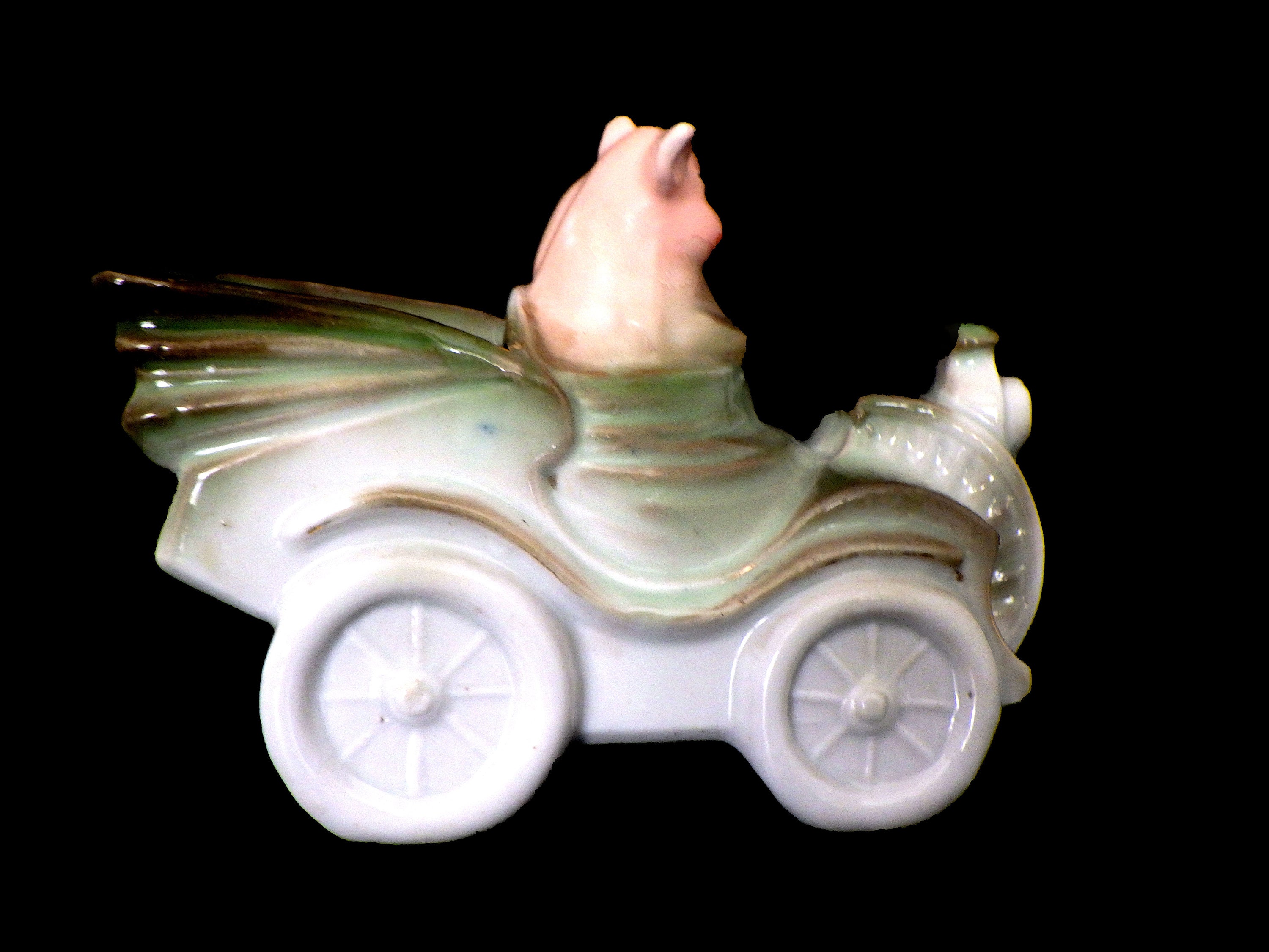 Antique German Fairing Pink Pigs Riding in Antique Car - Etsy