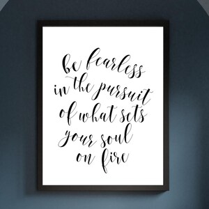 Be Fearless Print, Instant Download - Etsy