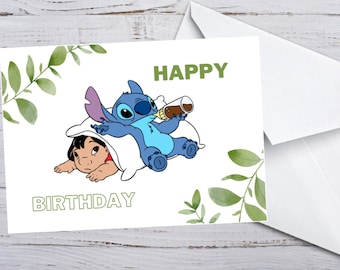 Lilo and Stitch Ohana Card Pop Up Stitch Quote Card Pop up | Etsy