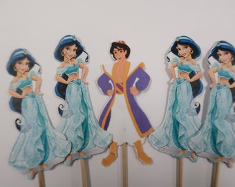 Princess Jasmine Cupcake Toppers - Etsy