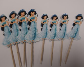 Princess Jasmine Cupcake Toppers - Etsy