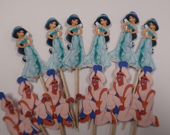Princess Jasmine Cupcake Toppers - Etsy