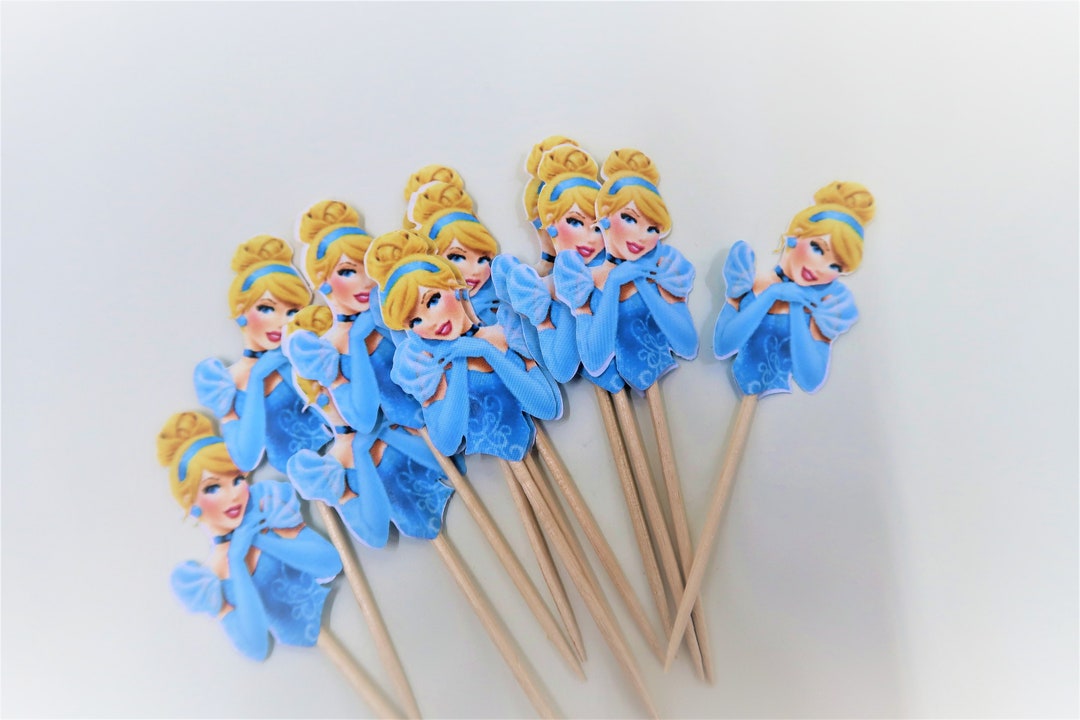 Ready to Ship 12 Cinderella Cupcake Toppers, Cinderella Cupcake Picks ...