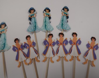 Princess Jasmine Cupcake Toppers - Etsy