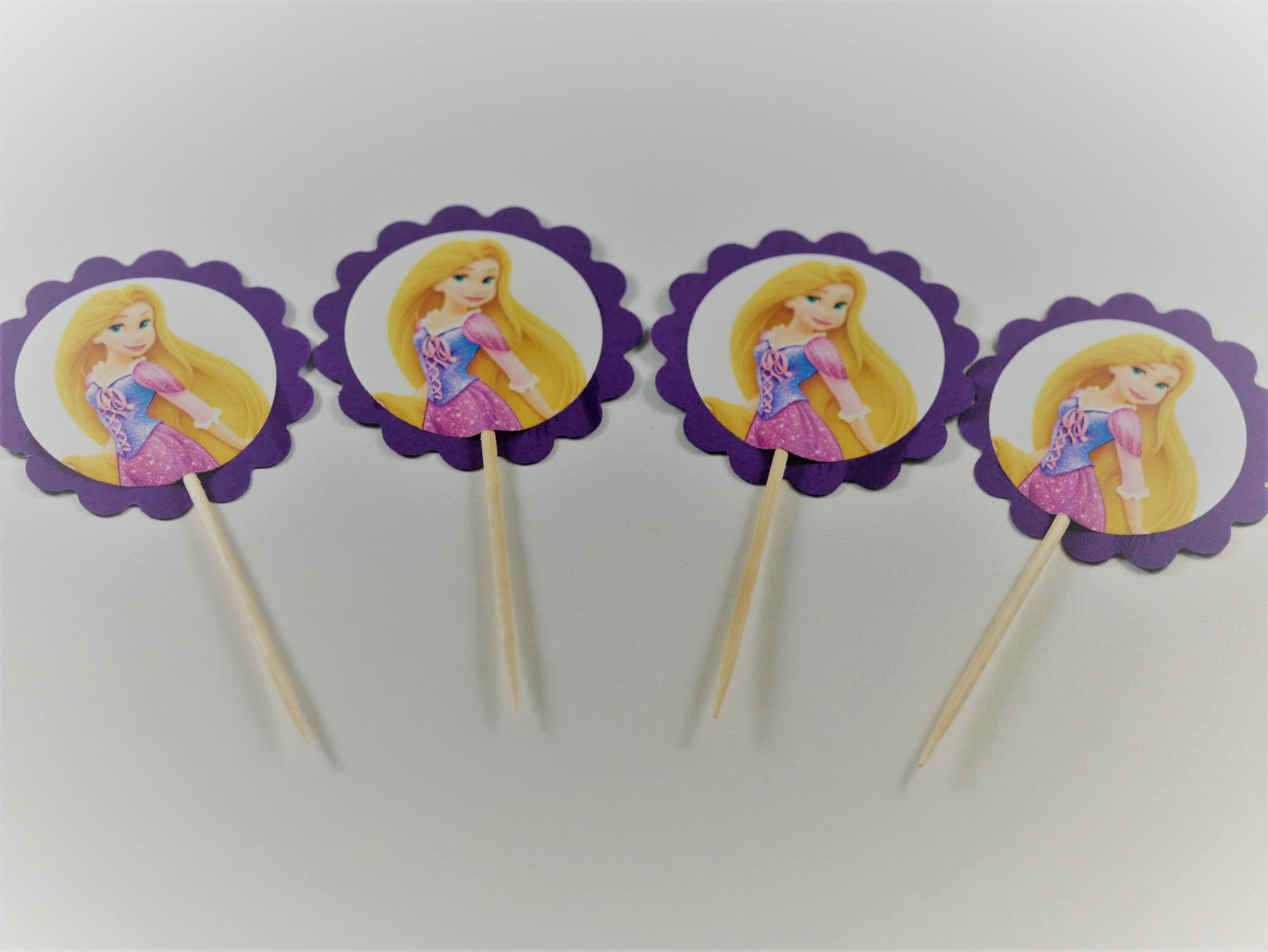 Rapunzel Cupcake Toppers Rapunzel Cupcake Picks Rapunzel - Etsy