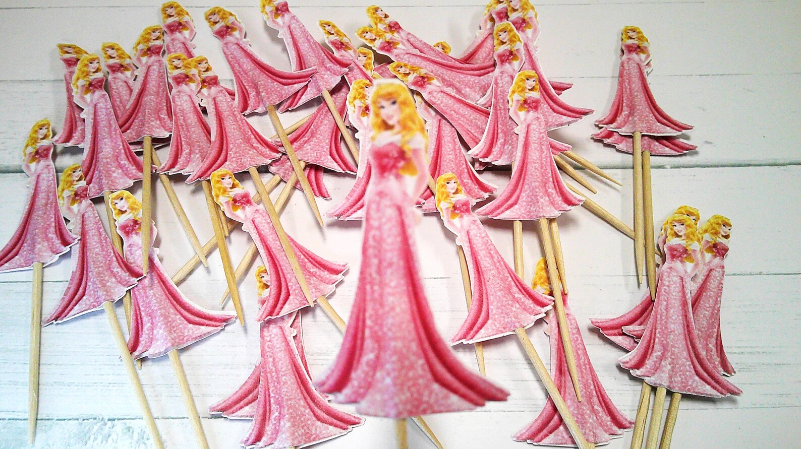Princess Jasmine Birthday Cupcake Toppers, Party Picks - Etsy